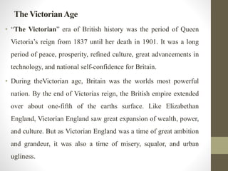Victorian History and Literature(Novels, Poems & Drams ) | PPTX