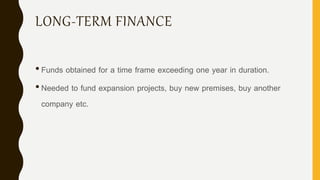 sources of long term finance | PPTX