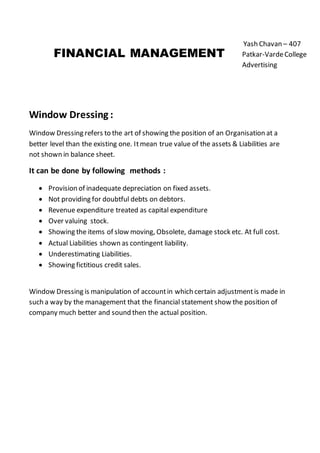 Financial Management | PDF