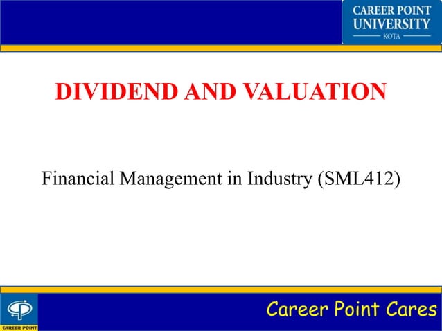 Dividend and Valuation | PPTX | Stocks and Bonds | Personal Investing