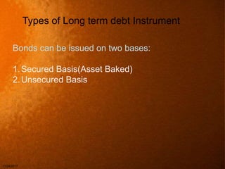Long Term Debt Instrument | PPTX