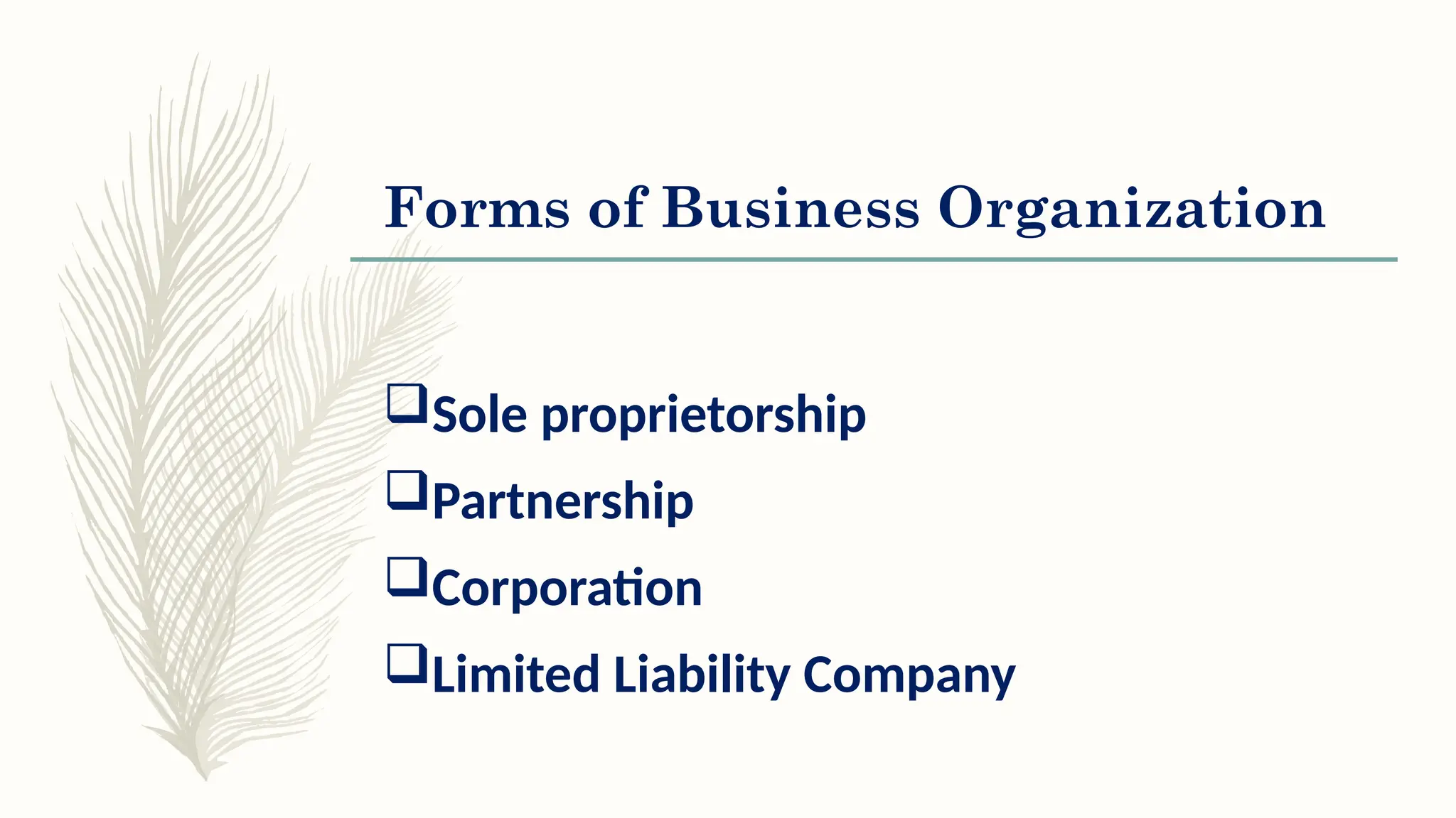 Forms of business organization in financial management | PPTX
