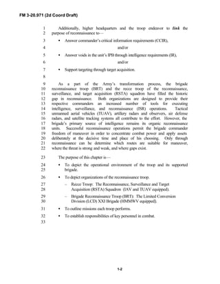 Fm 3-20.97 the-recce_and_brt_troop_draft | PDF