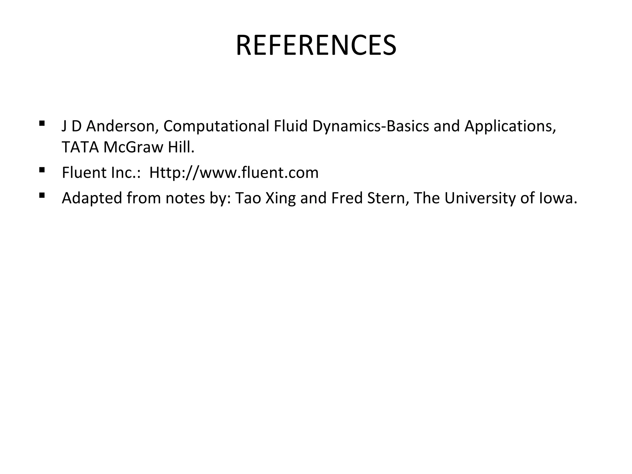 FLUID MECHANICS - COMPUTATIONAL FLUID DYNAMICS (CFD) | PPT