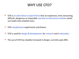 FLUID MECHANICS - COMPUTATIONAL FLUID DYNAMICS (CFD) | PPT