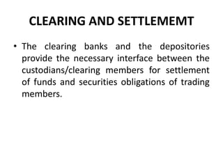 Fm clearing and settlement part-4 | PPTX