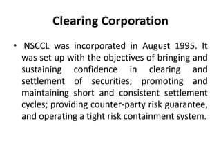 Fm clearing and settlement part-4 | PPTX