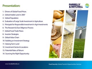 Global Agri-food Investment Environment | PDF