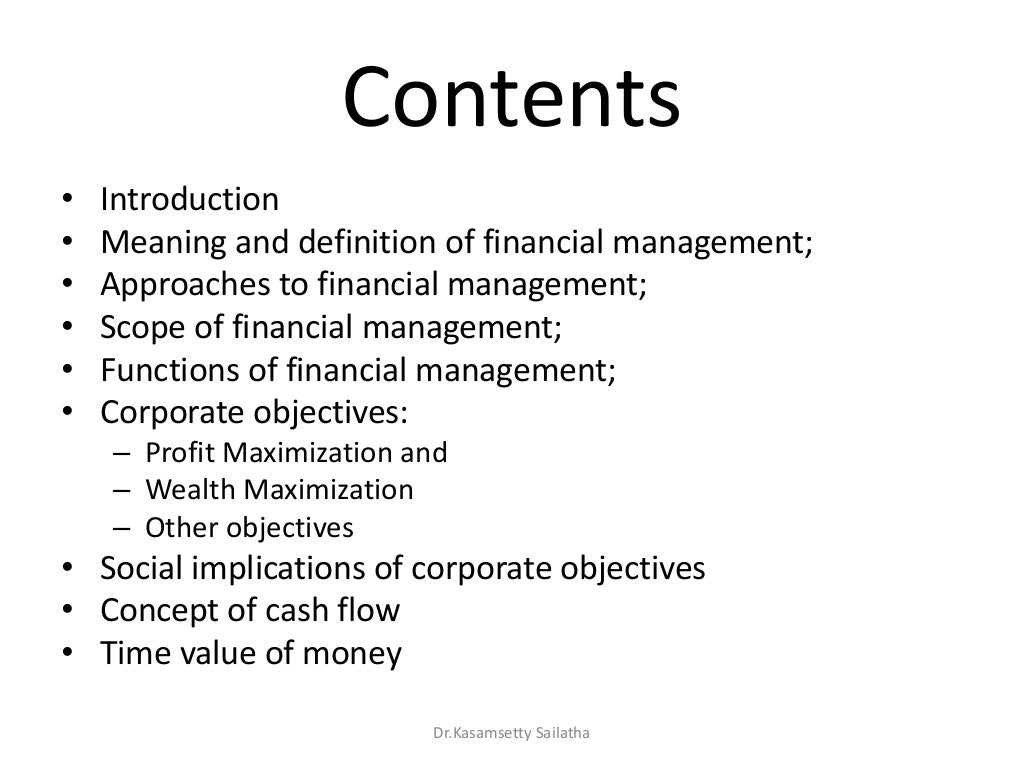 Financial Management- module-1