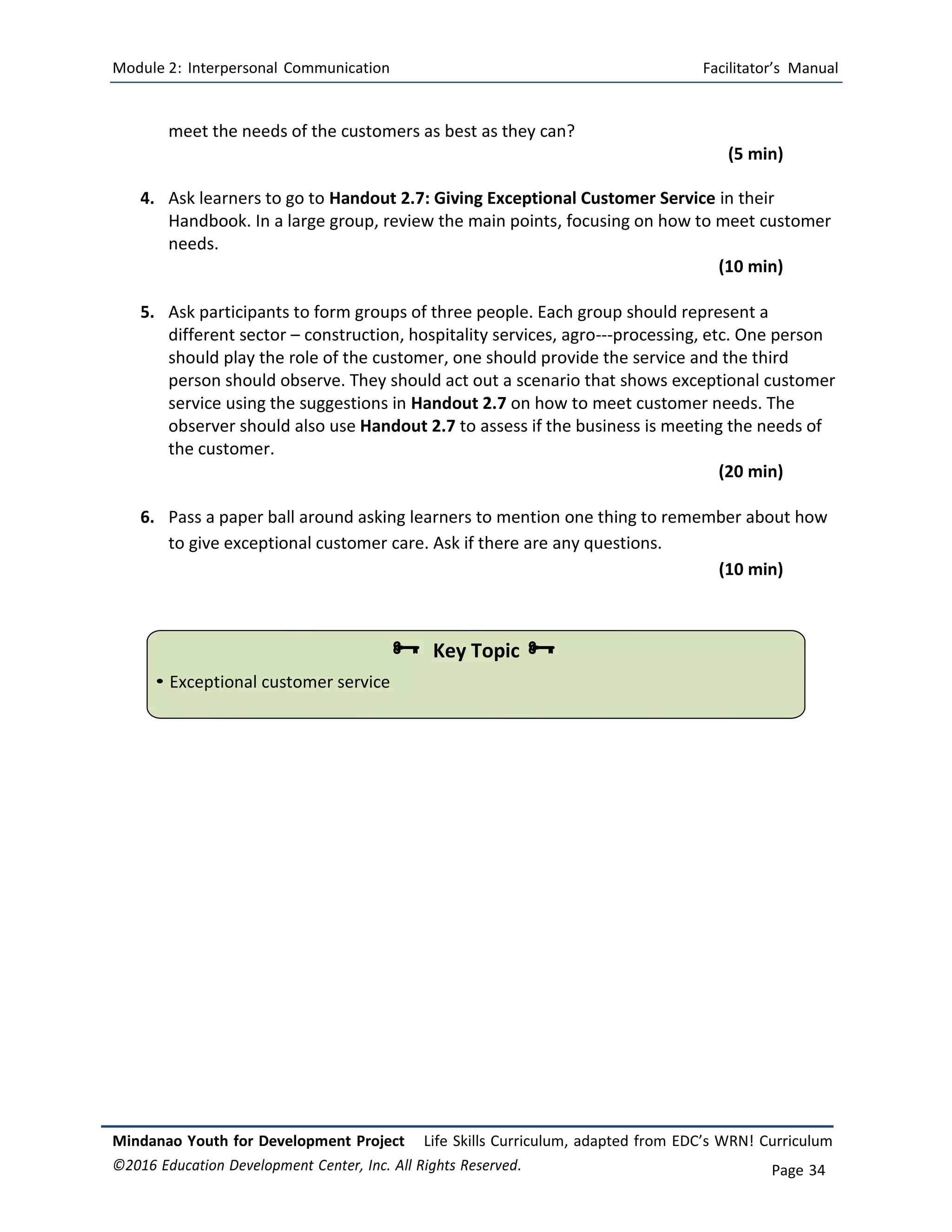 MyDev Life Skills module-2-interpersonal-communication | PDF