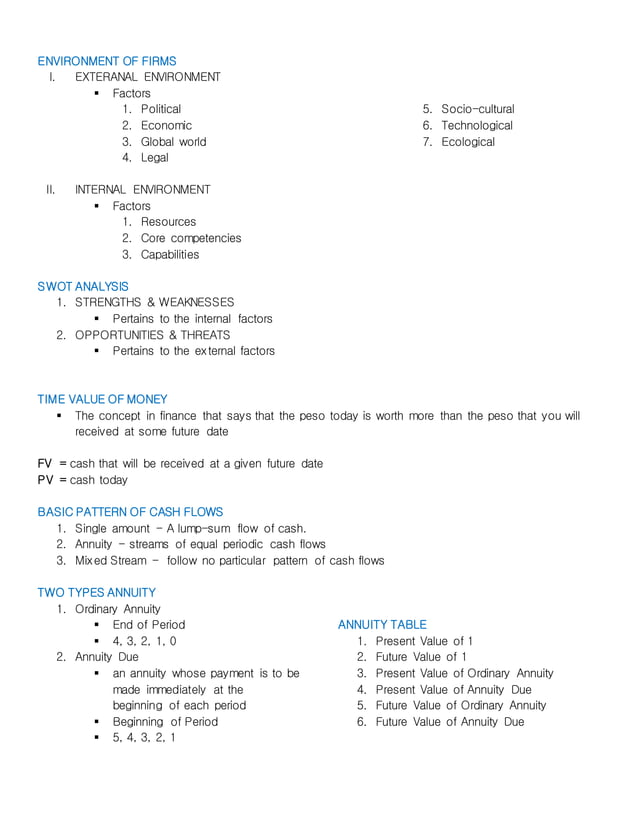 Financial Management Notes | DOCX | Stocks and Bonds | Personal Investing