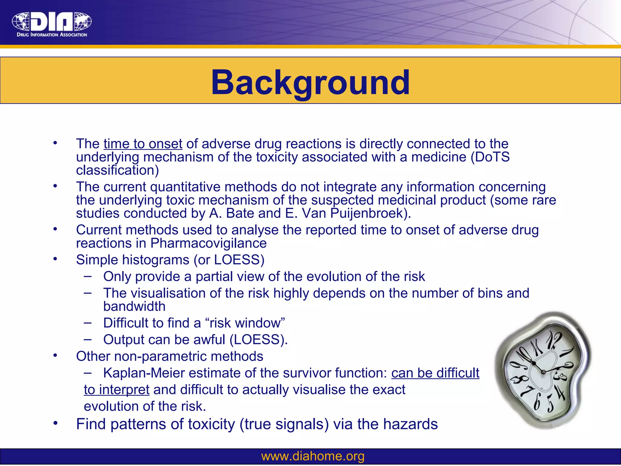 Quantitative methods of signal detection - Parametric modelling of the ...