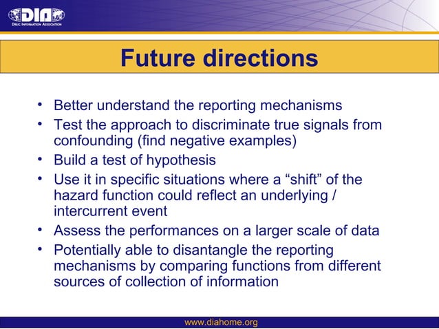 Quantitative Methods Of Signal Detection Parametric Modelling Of The Time To Onset Of Adverse