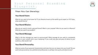 Your Personal Branding Blueprint | PPT
