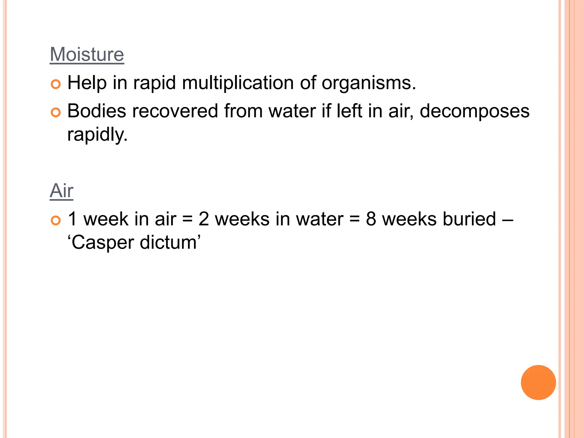 Forensic medicine - postmortem changes - forensic taphonomy | PPT