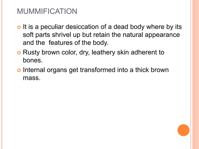 Forensic medicine - postmortem changes - forensic taphonomy | PPT