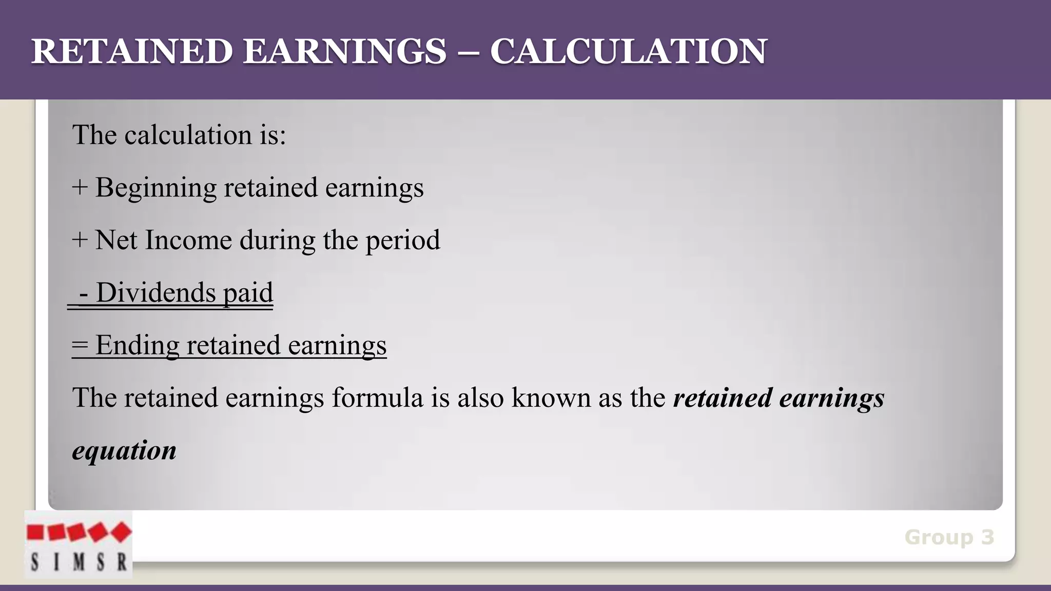 Fm retained earnings | PPTX