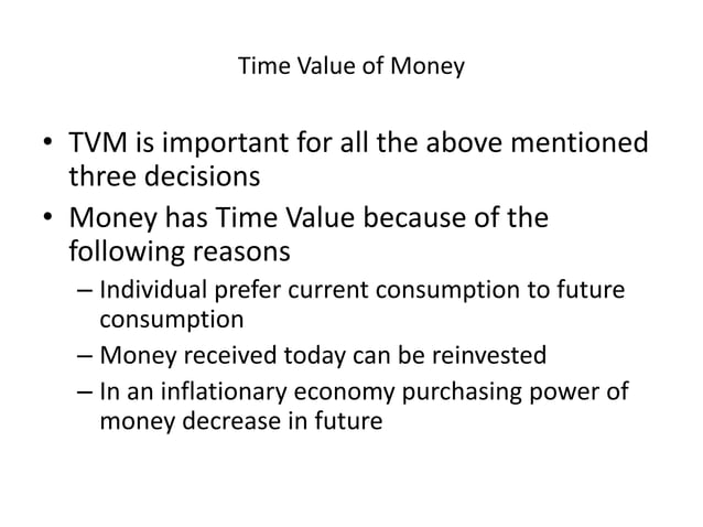 Time value of money- TVM ( Discouting and Compounding) | PPT