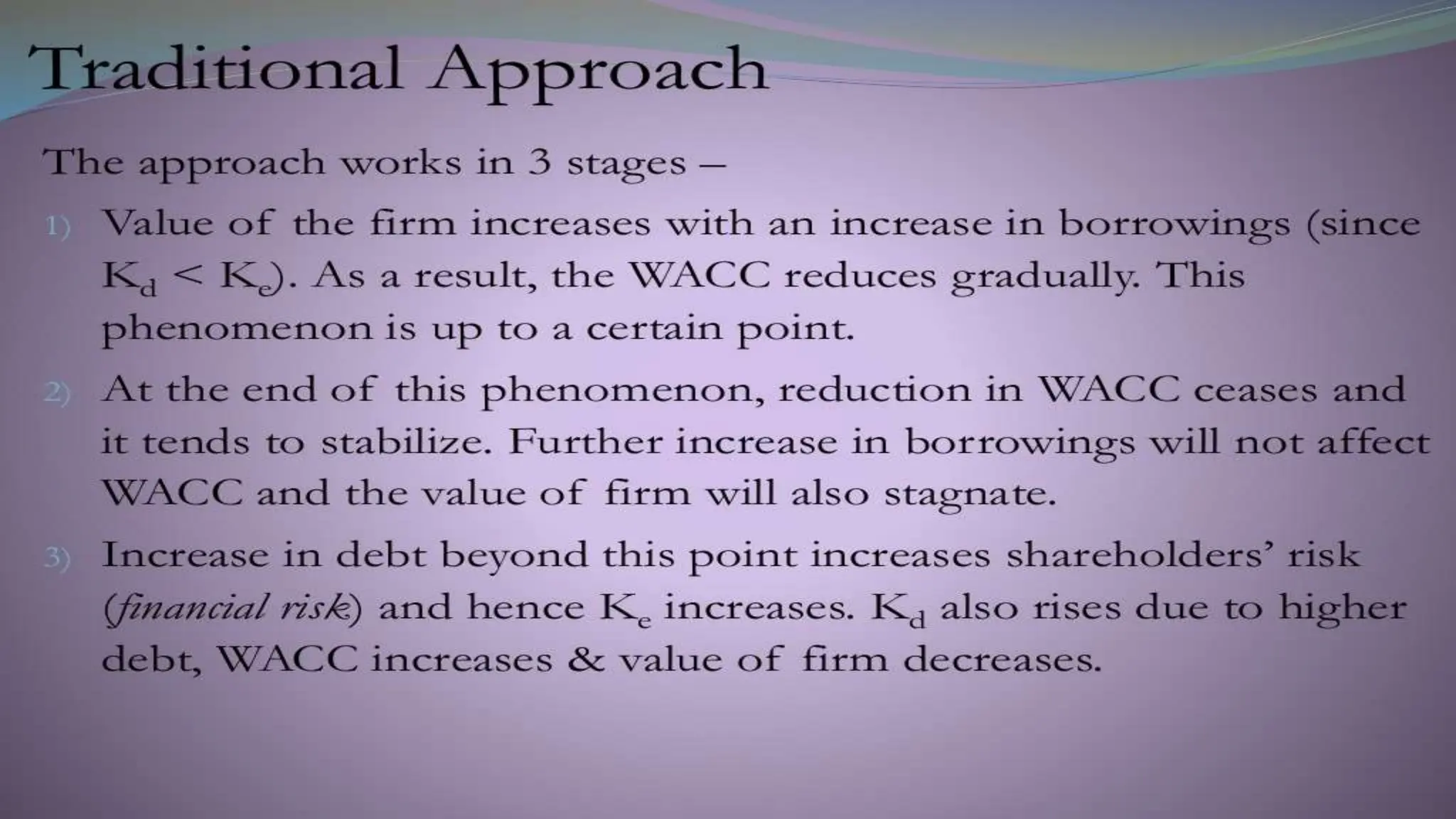 Capital structure theories - NI Approach, NOI approach & MM Approach | PPTX