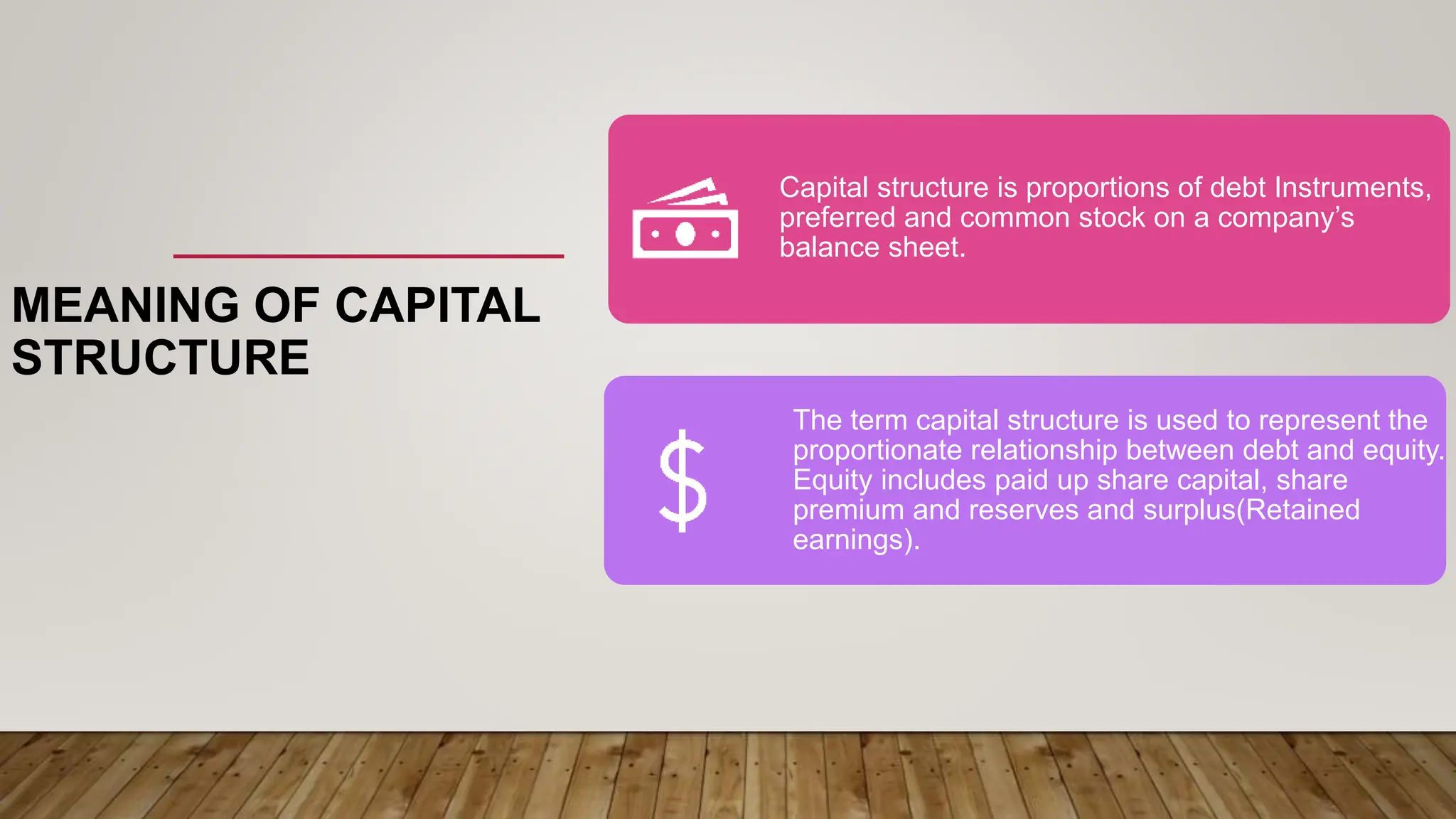 Capital structure theories - NI Approach, NOI approach & MM Approach | PPTX