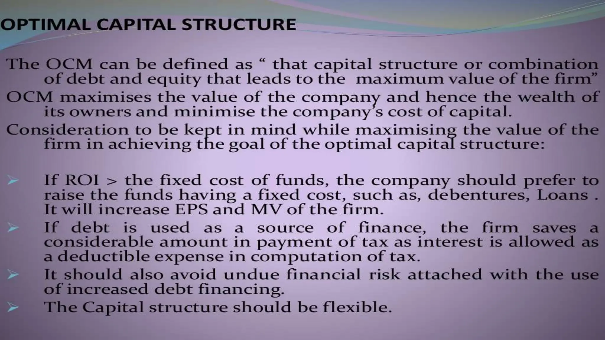 Capital structure theories - NI Approach, NOI approach & MM Approach | PPTX
