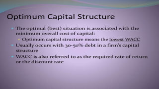 Capital structure theories - NI Approach, NOI approach & MM Approach | PPTX