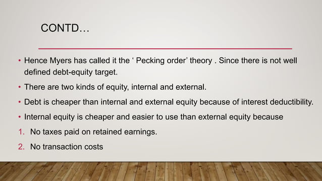 Capital structure theories - NI Approach, NOI approach & MM Approach | PPTX