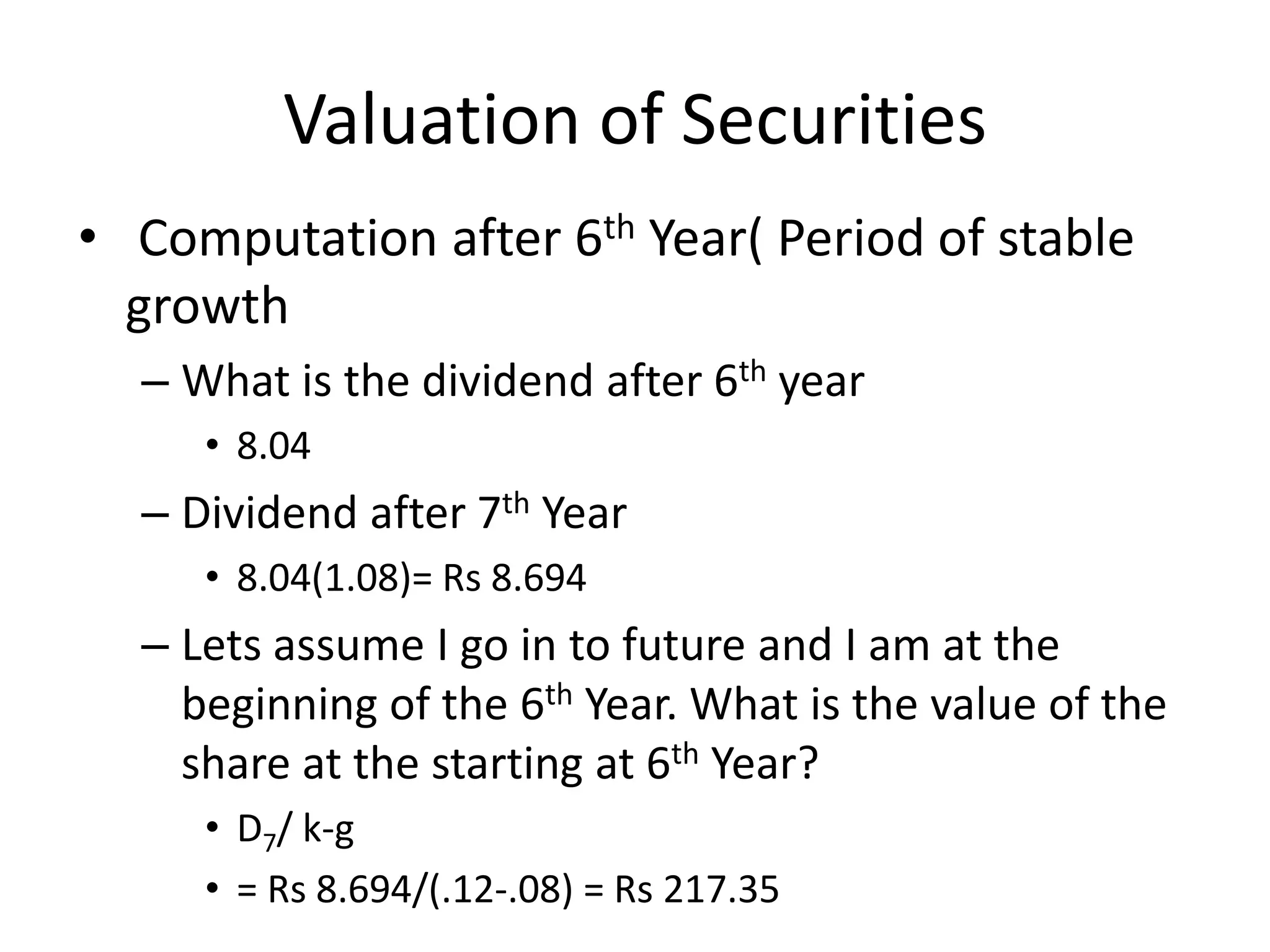 valuation of securities | PDF