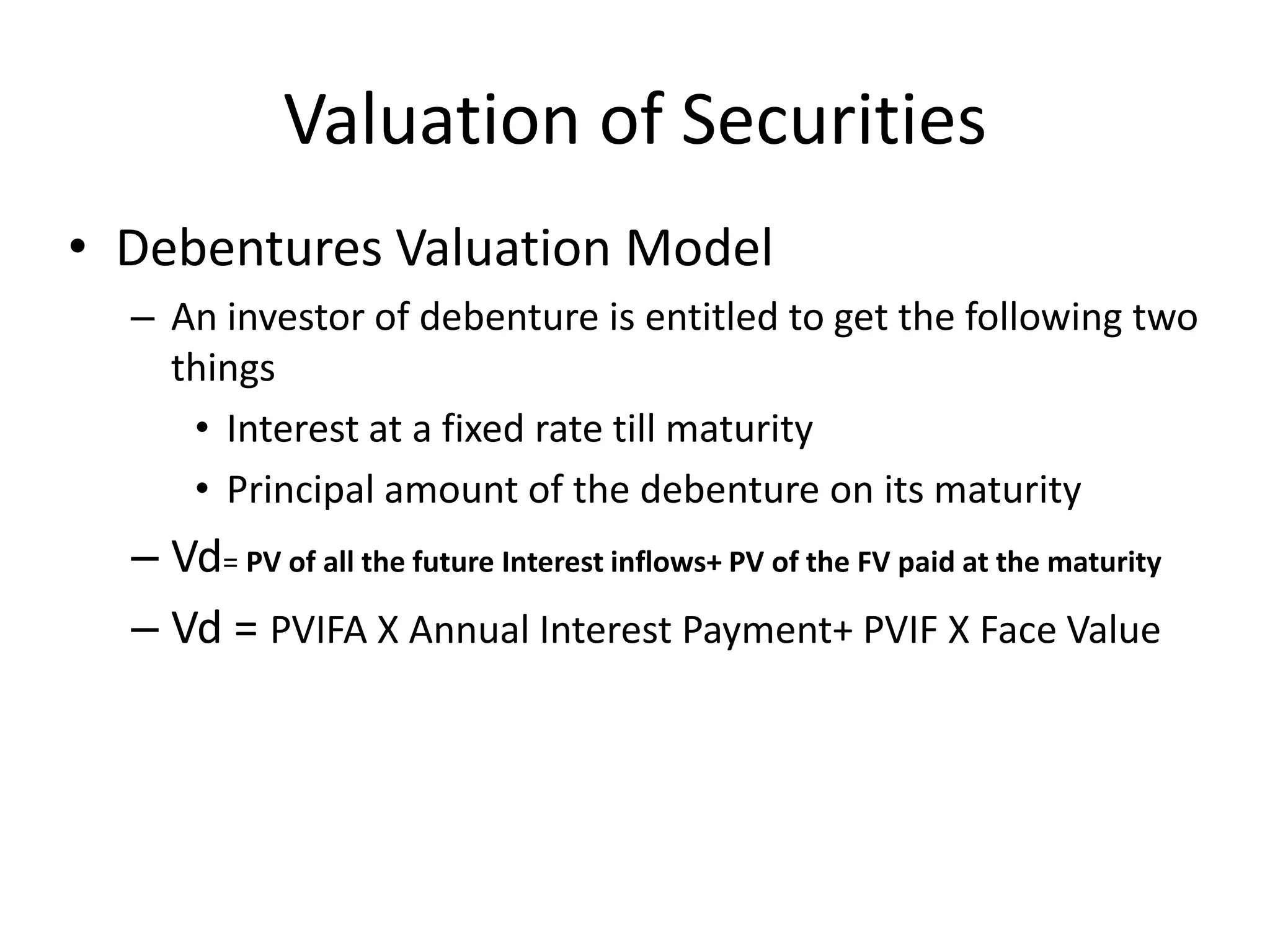 valuation of securities | PDF