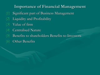 FINANCIAL MANAGEMENT - INTRODUCTION & OUNDATION | PDF