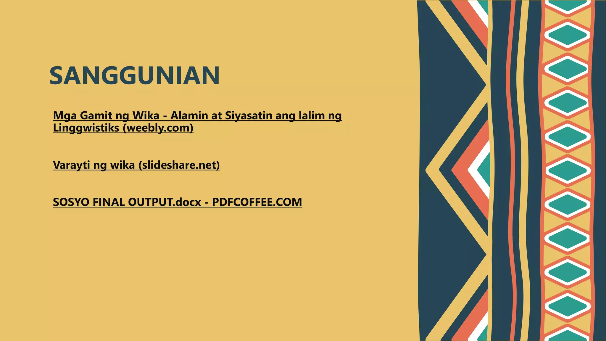 Mga Gamit ng Wika | PDF