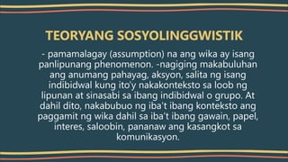 Mga Gamit ng Wika | PDF