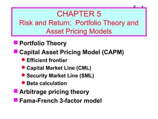 Capital asset pricing model | PPT