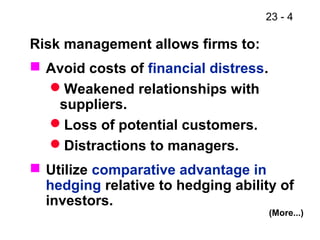 Fm11 ch 23 derivatives and risk management | PPT