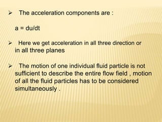 Motion of fluid particles and streams | PPTX