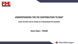 The FM Contribution to BIM | PDF | Civil Engineering Industry | Industries