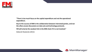 The FM Contribution to BIM | PDF | Civil Engineering Industry | Industries