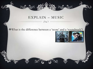 Fm1(a) sound | PPTX | Soundtracks, TV and Showtunes | Music