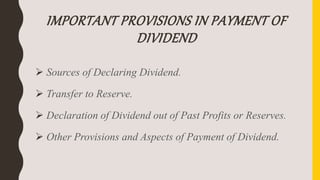 LEGAL PROCEDURES FOR THE PAYMENT OF DIVIDENT | PPTX