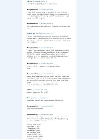 Fm 2010 tactics | PDF