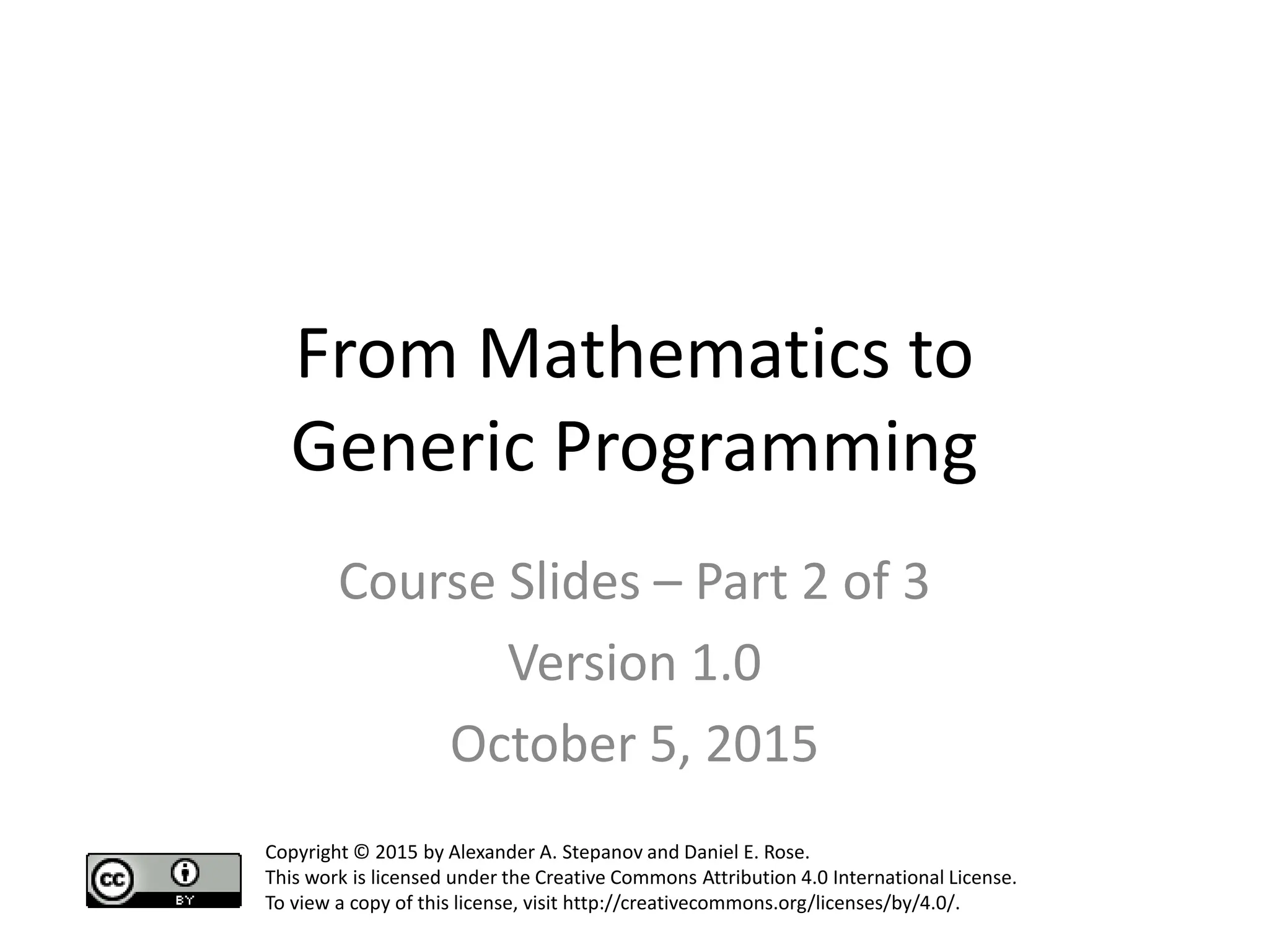 From Mathematics to Generic Programming.pptx