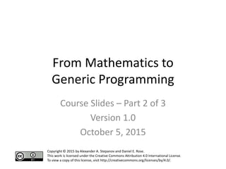 From Mathematics to Generic Programming.pptx