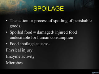 FOOD MICROBIOLOGY | PPTX