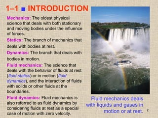 Cengel_Fluid_Dynamics_Chapter_Slides_One | PDF