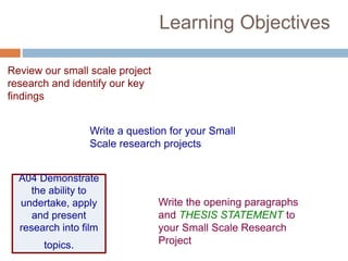 Fm3 lesson 5 research practice | PPT