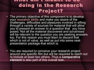 FM3 Small Scale Research | PPT