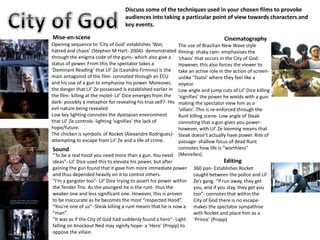 Fm4 section a revision - tsotsi, city of god, gomorrah and la haine | PPTX