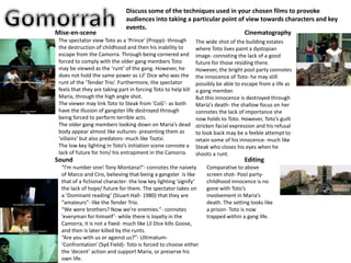 Fm4 section a revision - tsotsi, city of god, gomorrah and la haine | PPTX