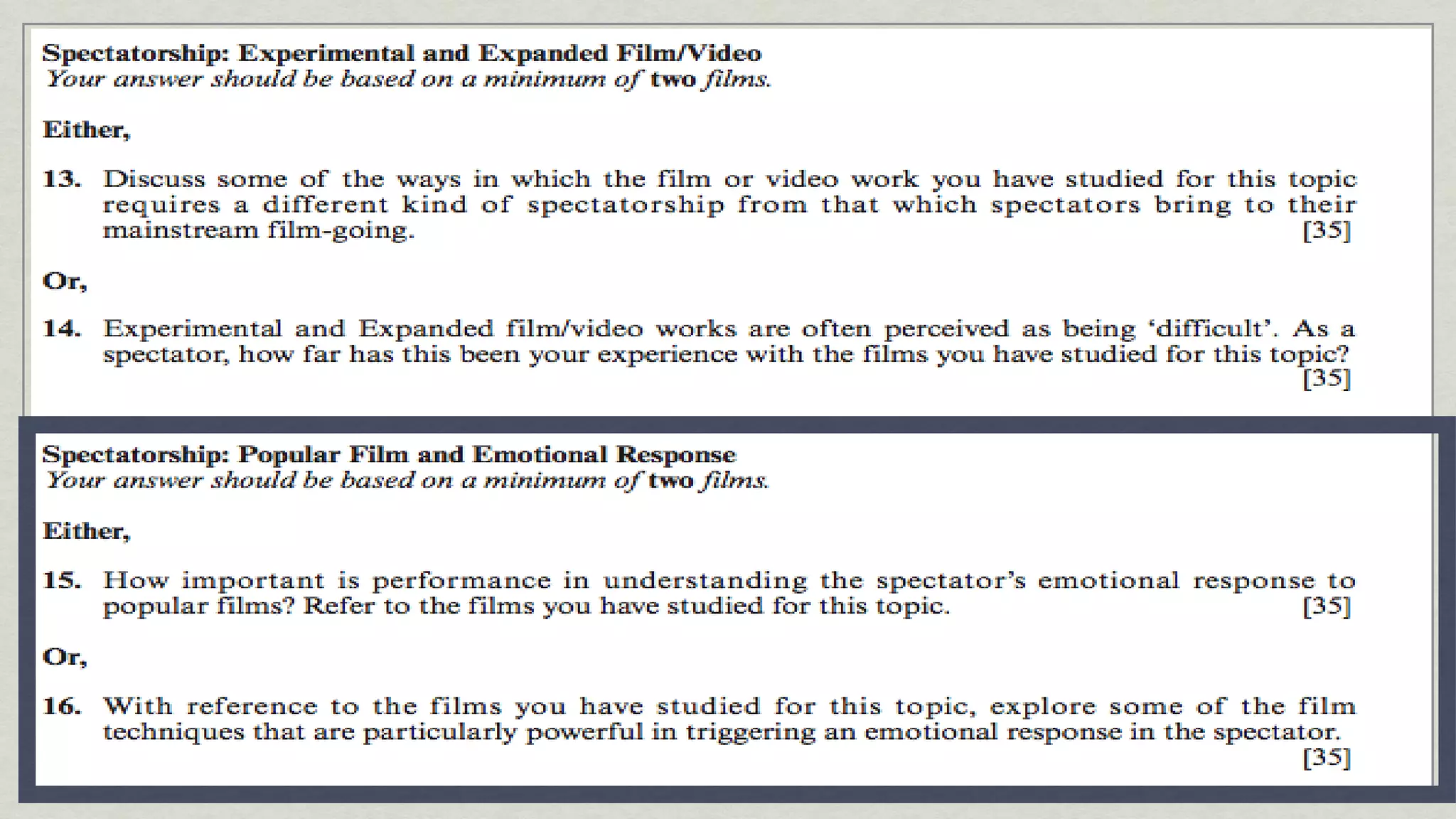 Fm4 spectatorship emotional response A-Level A2 Film Studies | PPT
