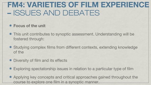 A2 Film A-Level Film Studies FM4 Spectatorship Revision | PPT | Cameras ...